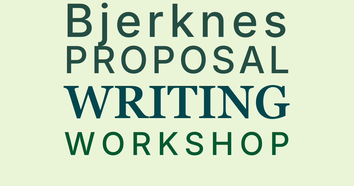Bjerknes Proposal Writing… | Bjerknes Centre for Climate Research